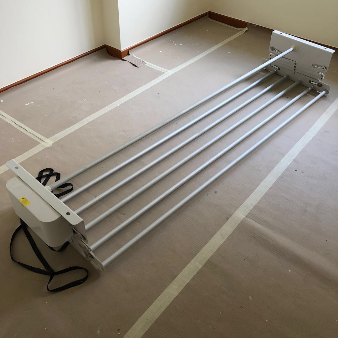 HDB Manual Laundry Clothes Hanging Rack (Brand New), Furniture & Home ...