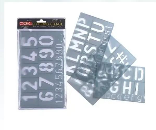 LETTERING STENCIL SET (P/1700), Hobbies & Toys, Stationary & Craft ...