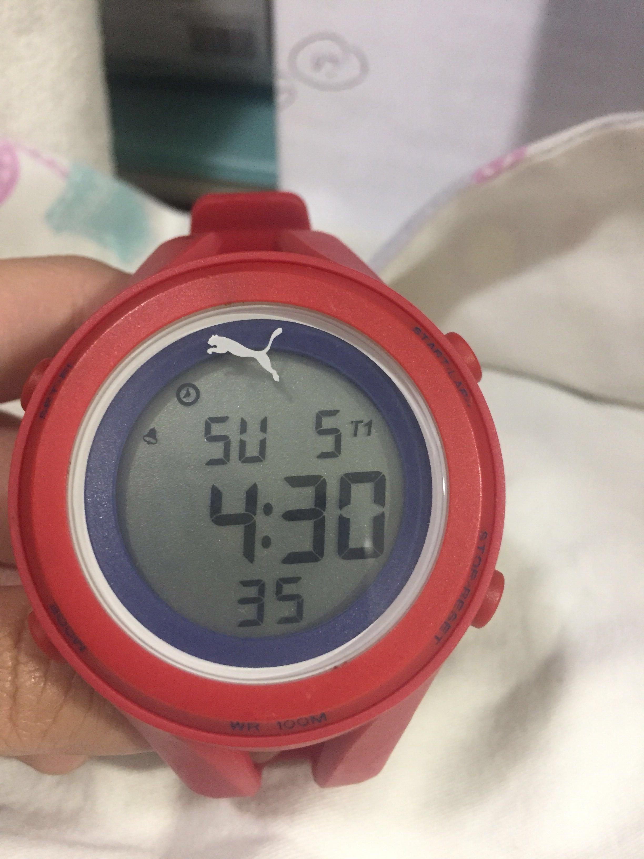 Puma red watch - repriced, Women's Fashion, Watches & Accessories ...