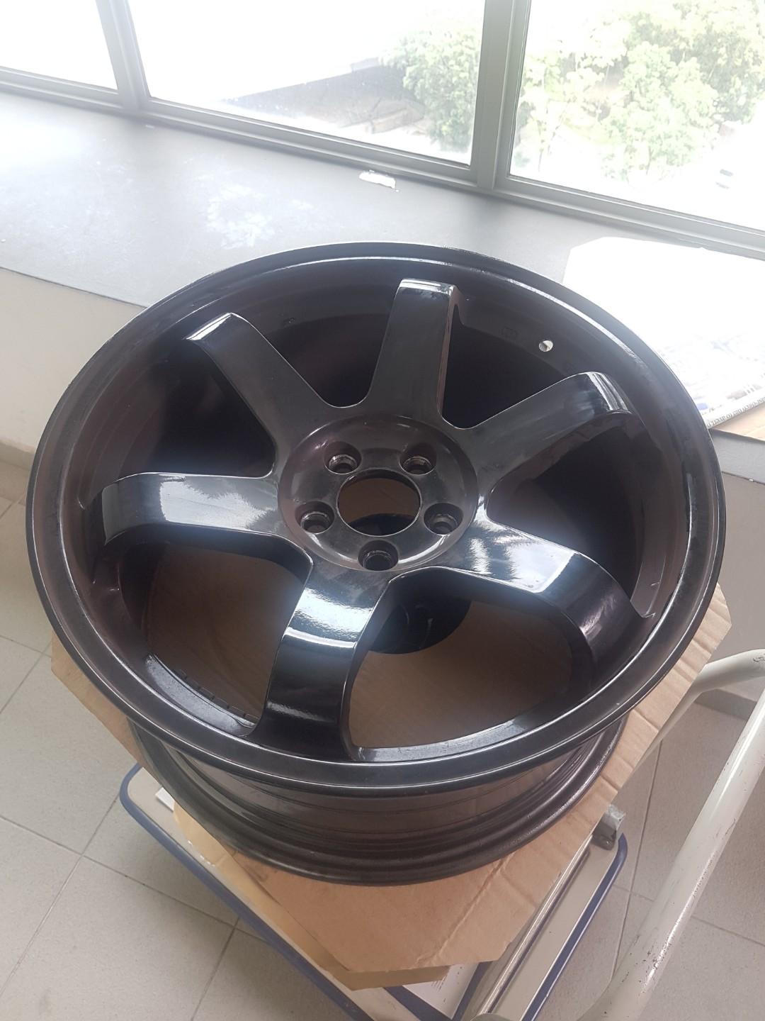 Rays TE37 Rota IKR 17" inch deep concave, Car Accessories, Tyres & Rims ...