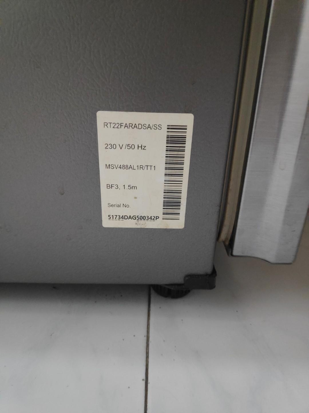 Samsung Digital Inverter 2-DR Refrigerator 234L (RT22FARADSA/SS), TV ...