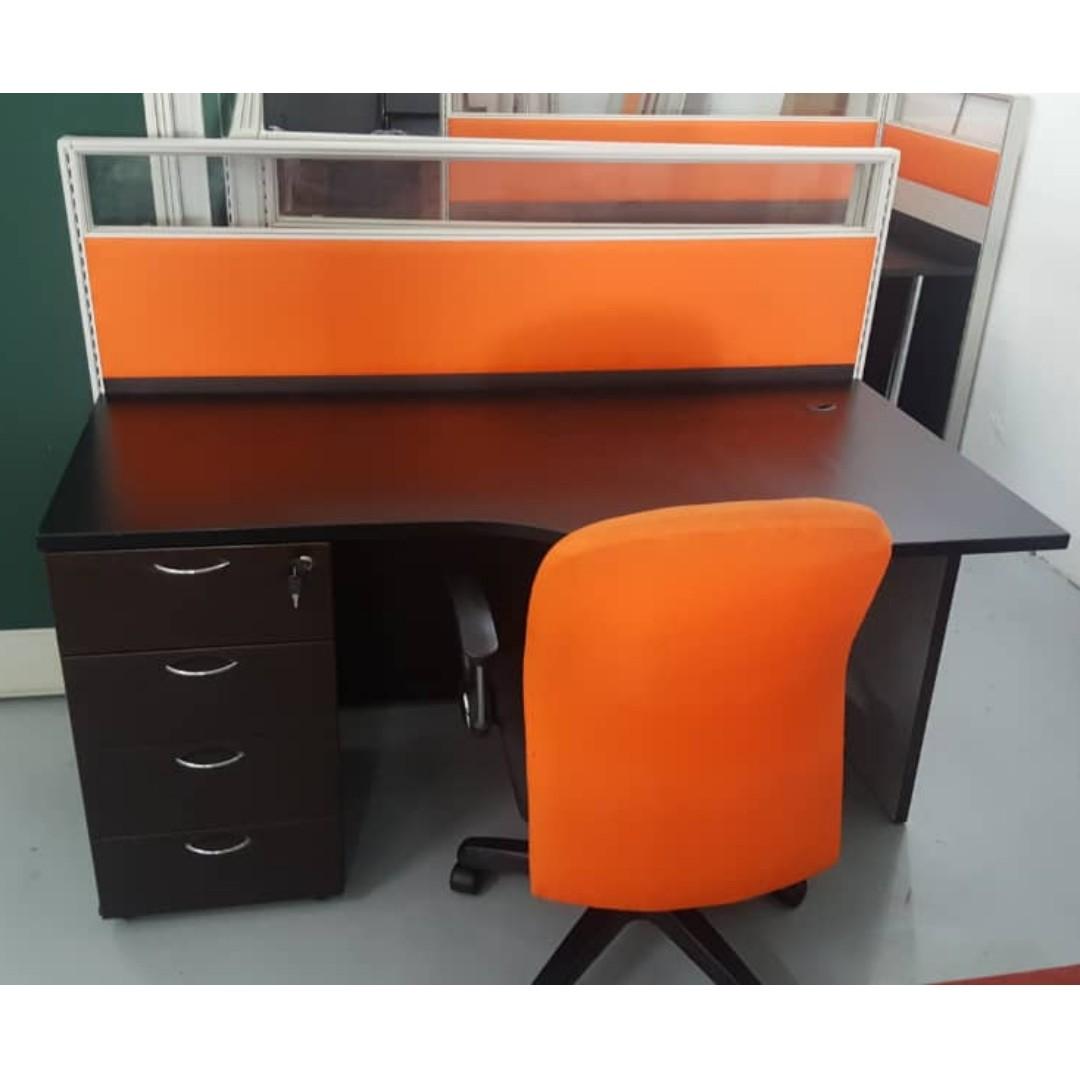Workstation 1Person SET, Furniture & Home Living, Furniture, Tables ...