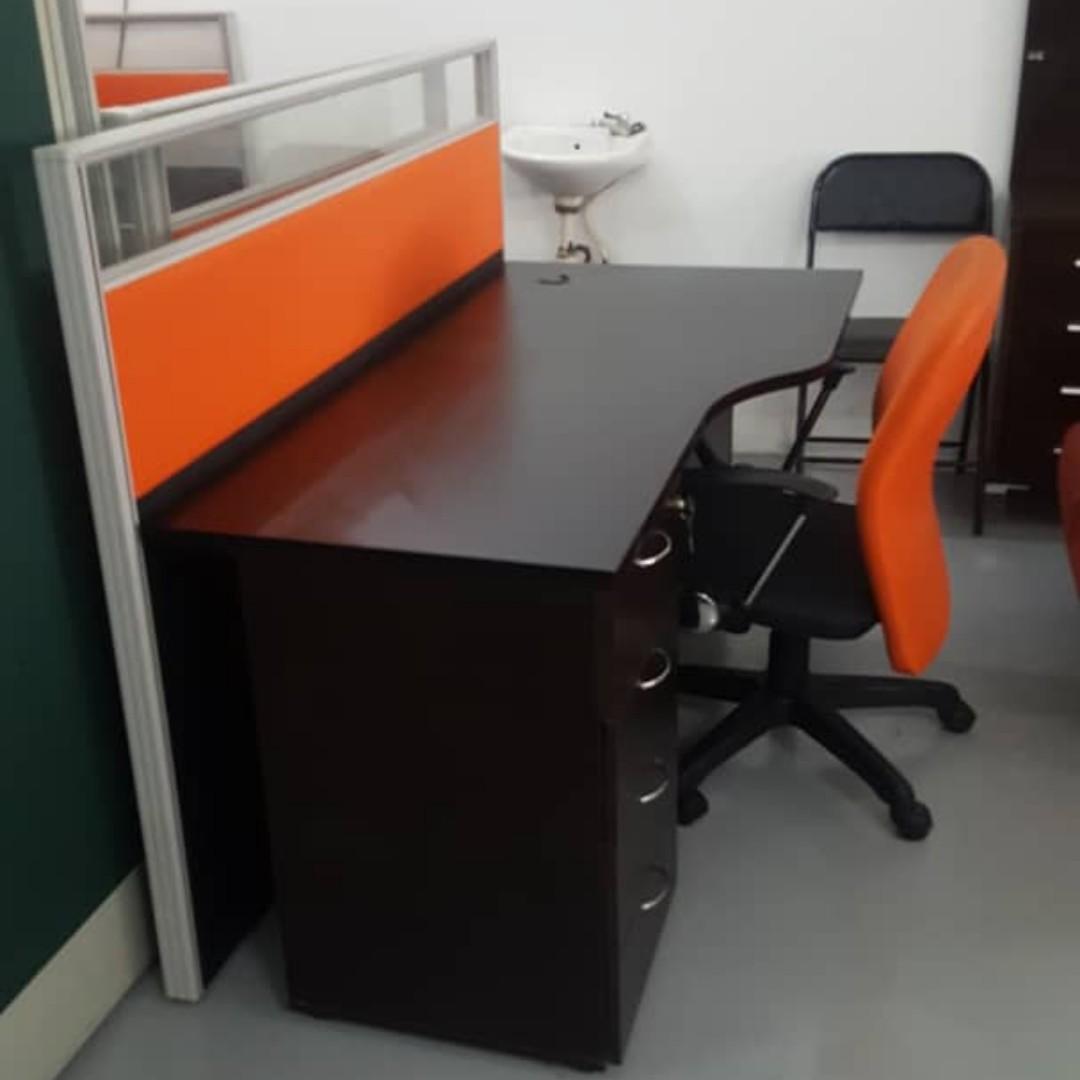 Workstation 1Person SET, Furniture & Home Living, Furniture, Tables ...