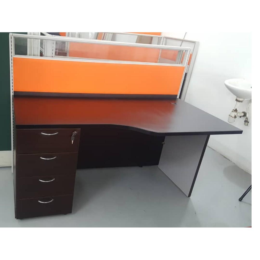 Workstation 1Person SET, Furniture & Home Living, Furniture, Tables ...