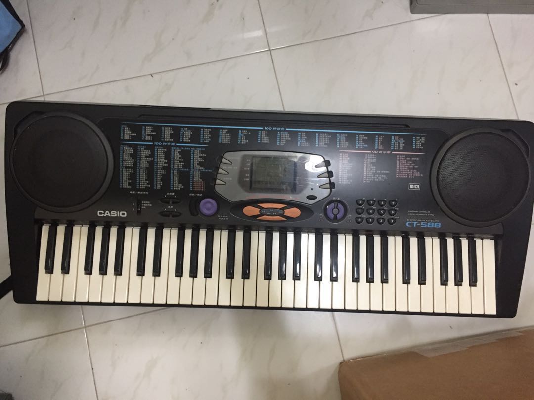 Casio Keyboard CT-588 with attachment of small musics stand, Hobbies ...