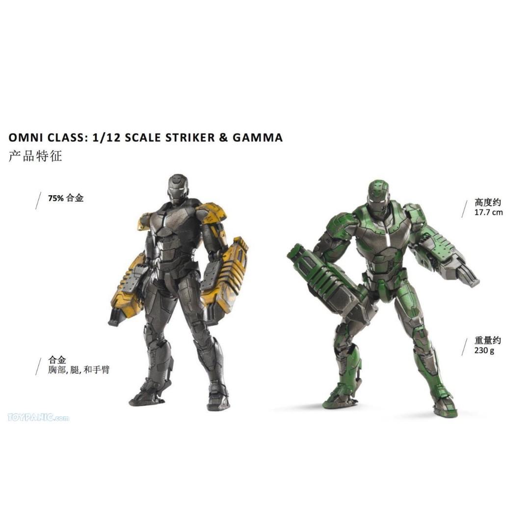 Comicave 1/12 Striker & Gamma Iron Man MK25 + MK26, Hobbies & Toys ...
