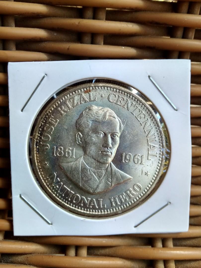 commemorative silver one peso coins jose rizal mabini andres emilio and ...