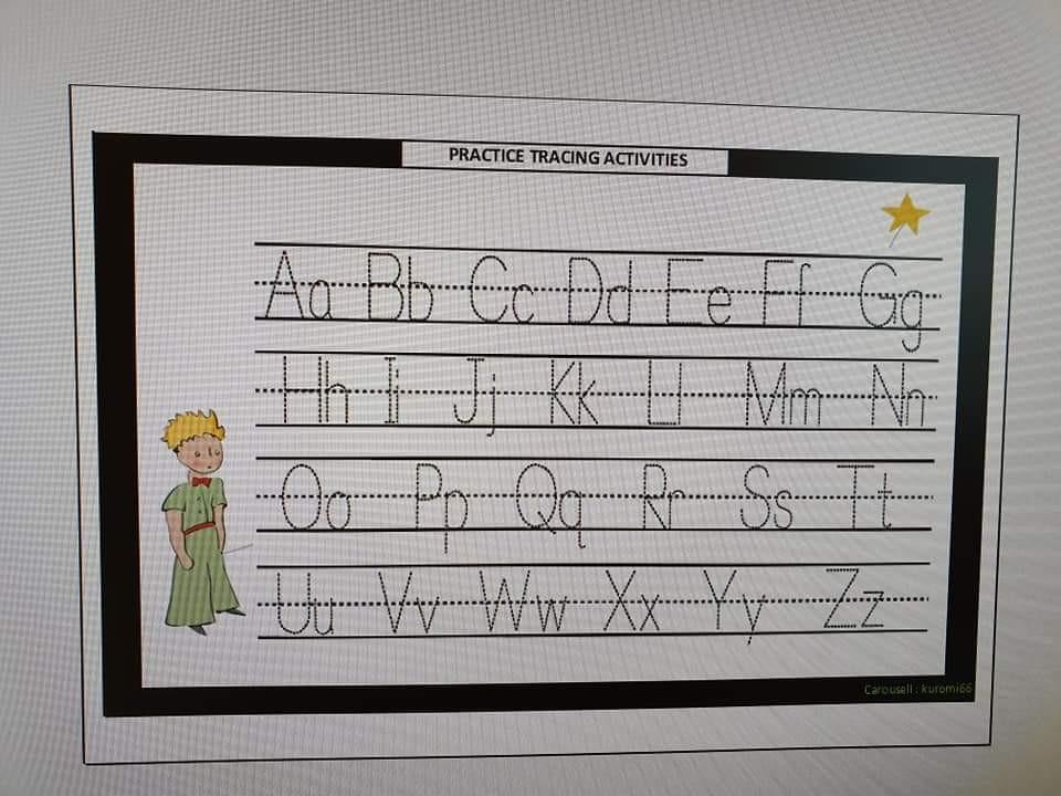 Customised Tracing/Writing/Doodling Activity Sheet ~ Little Prince ...