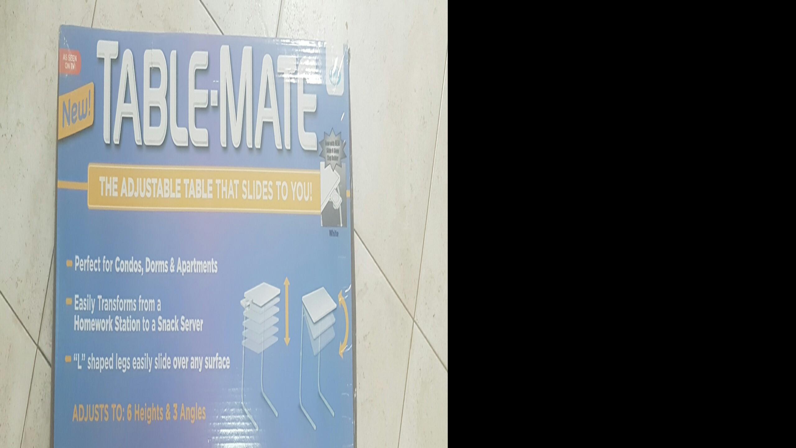 Foldable adjustable table, Furniture & Home Living, Furniture, Tables ...