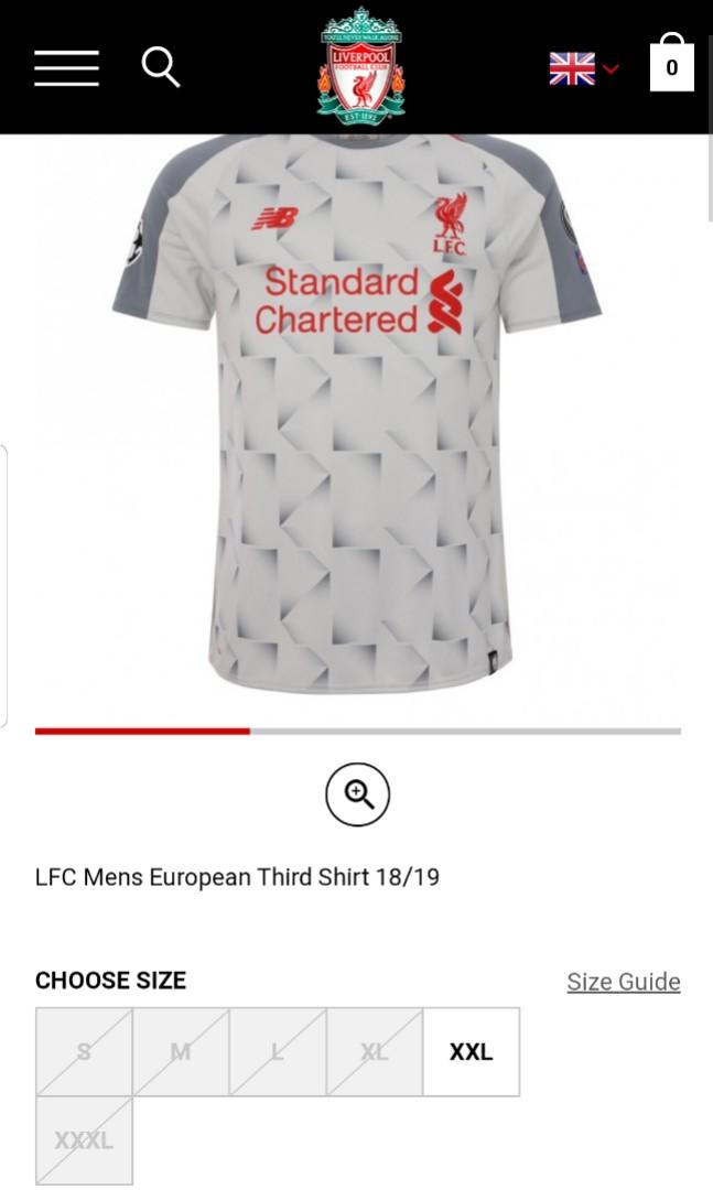 Liverpool Champions League Edition 3rd Kit Season 18/19 (Authentic ...