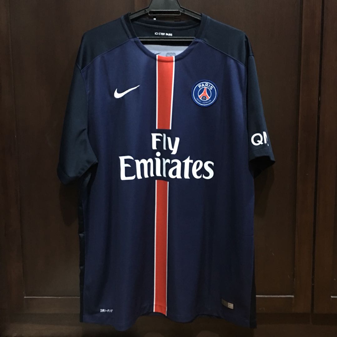 Nike Paris saint germain (PSG) home kit, Men's Fashion, Tops & Sets ...