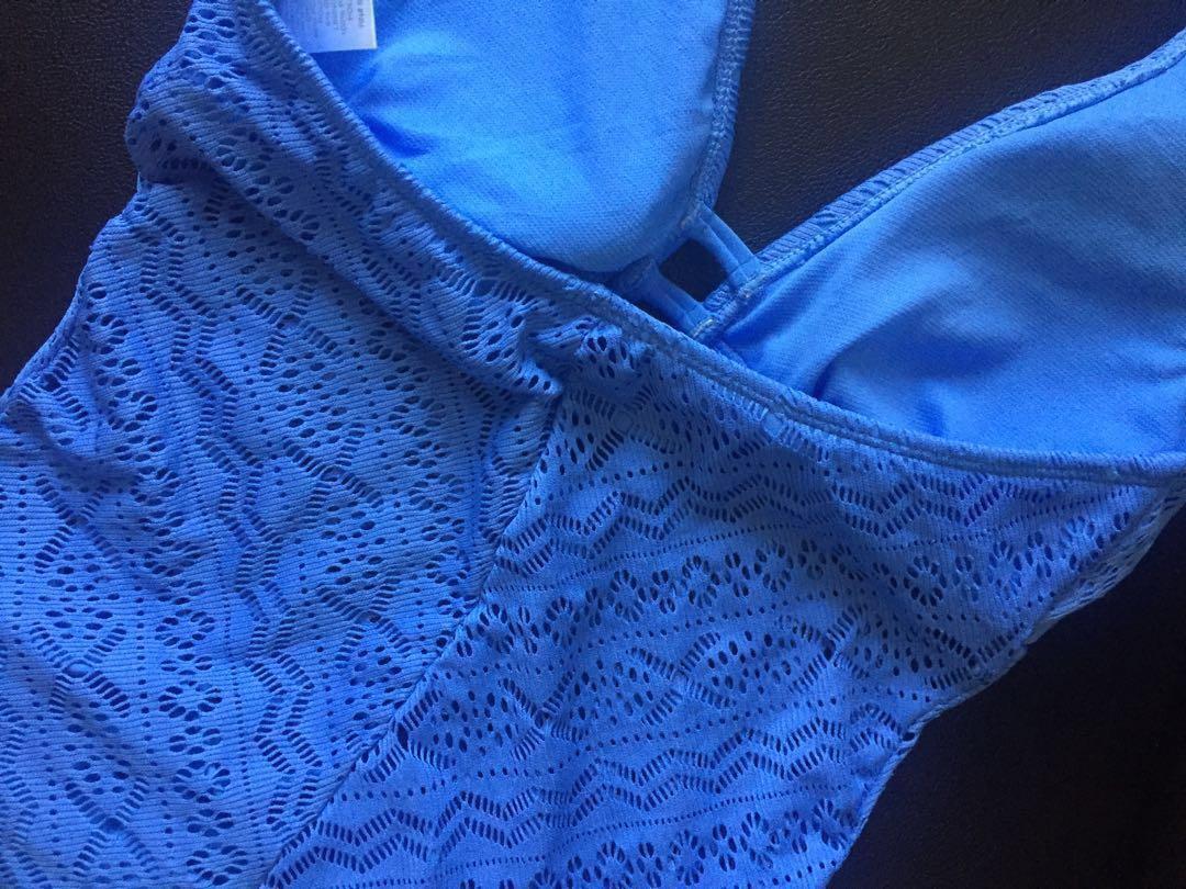 One Piece Powder Blue Swimsuit, Men's Fashion, Activewear on Carousell