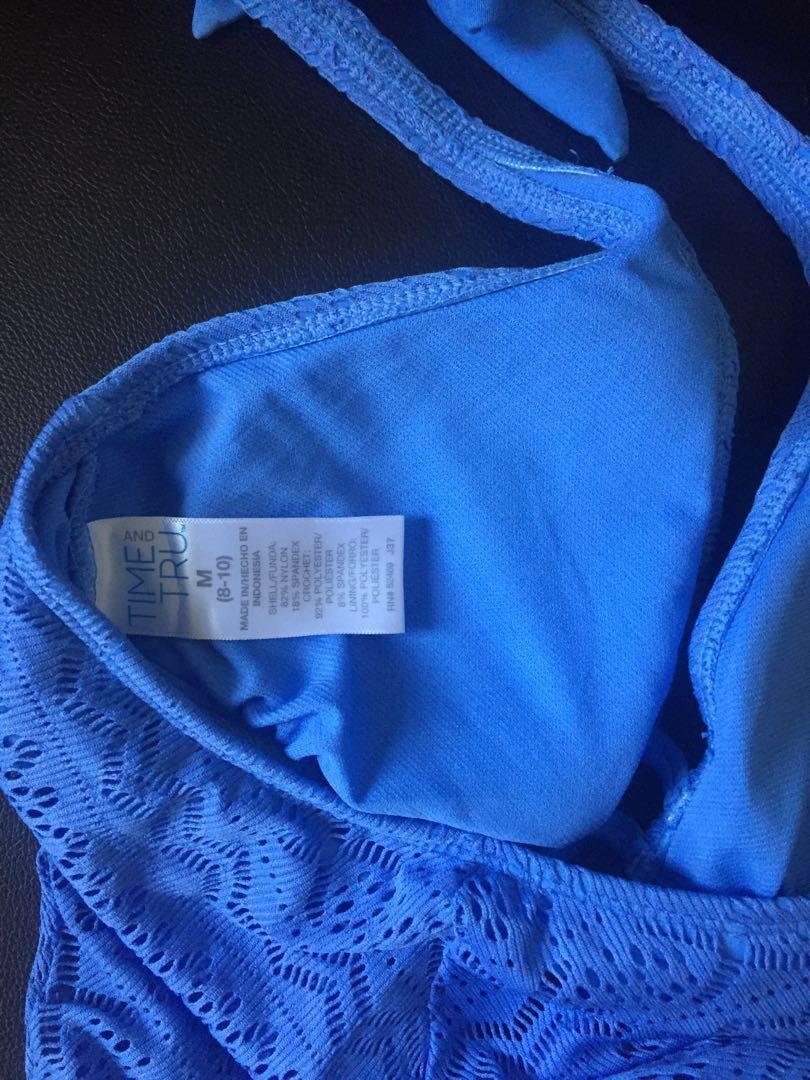 One Piece Powder Blue Swimsuit, Men's Fashion, Activewear on Carousell