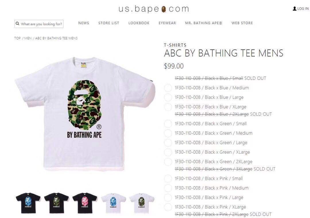 Original Label Bathing Ape, Men's Fashion, Tops & Sets, Formal Shirts ...