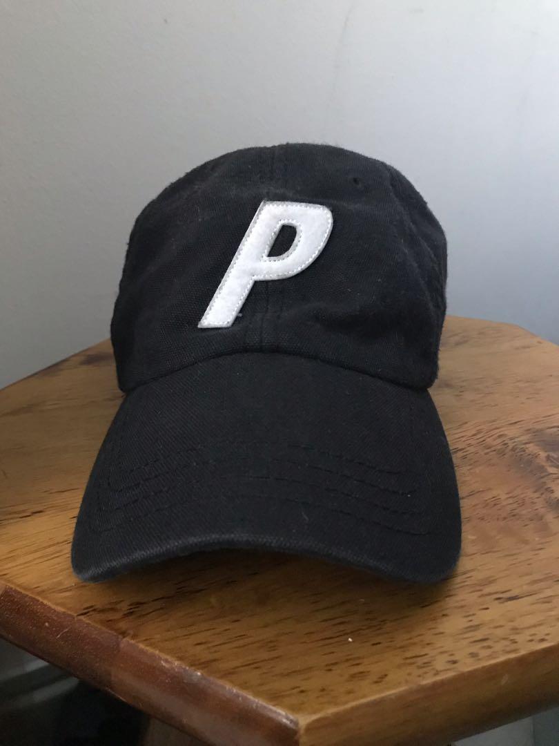 Palace P cap black, Men's Fashion, Watches & Accessories, Caps & Hats ...