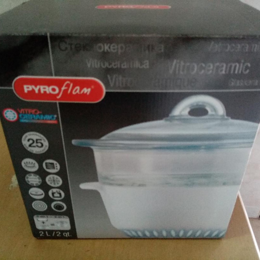 Pyrex Pyroflam Steamer Set 2 Litres, Furniture & Home Living ...
