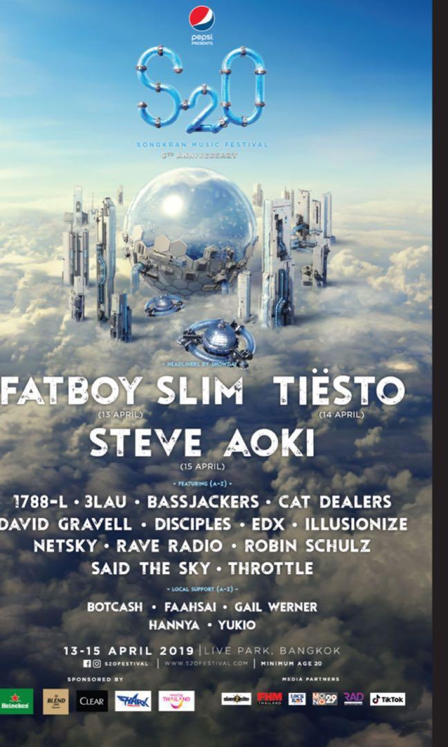 S2O VIP Songkran Music Festival at $144 each, Tickets & Vouchers, Event ...