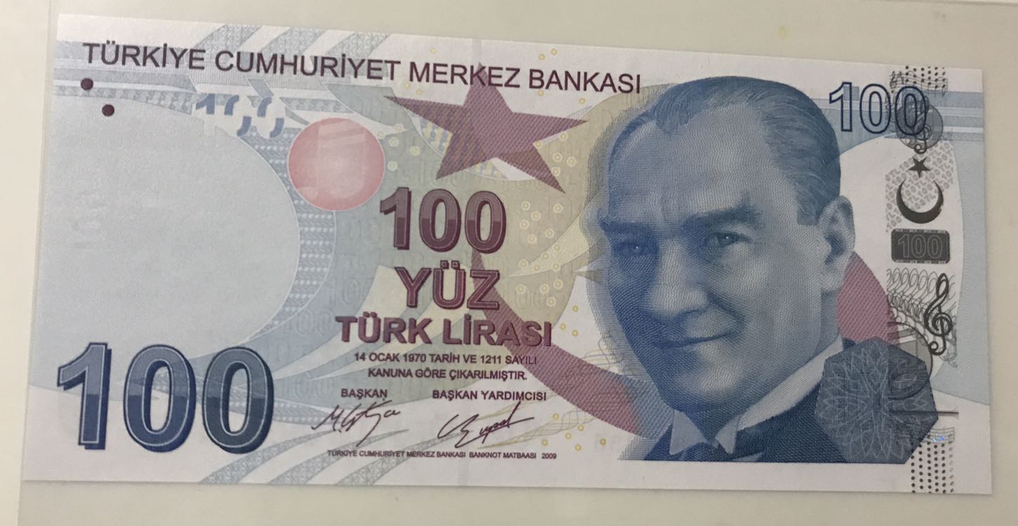 Turkey lira 100 Unc note, Hobbies & Toys, Memorabilia & Collectibles ...