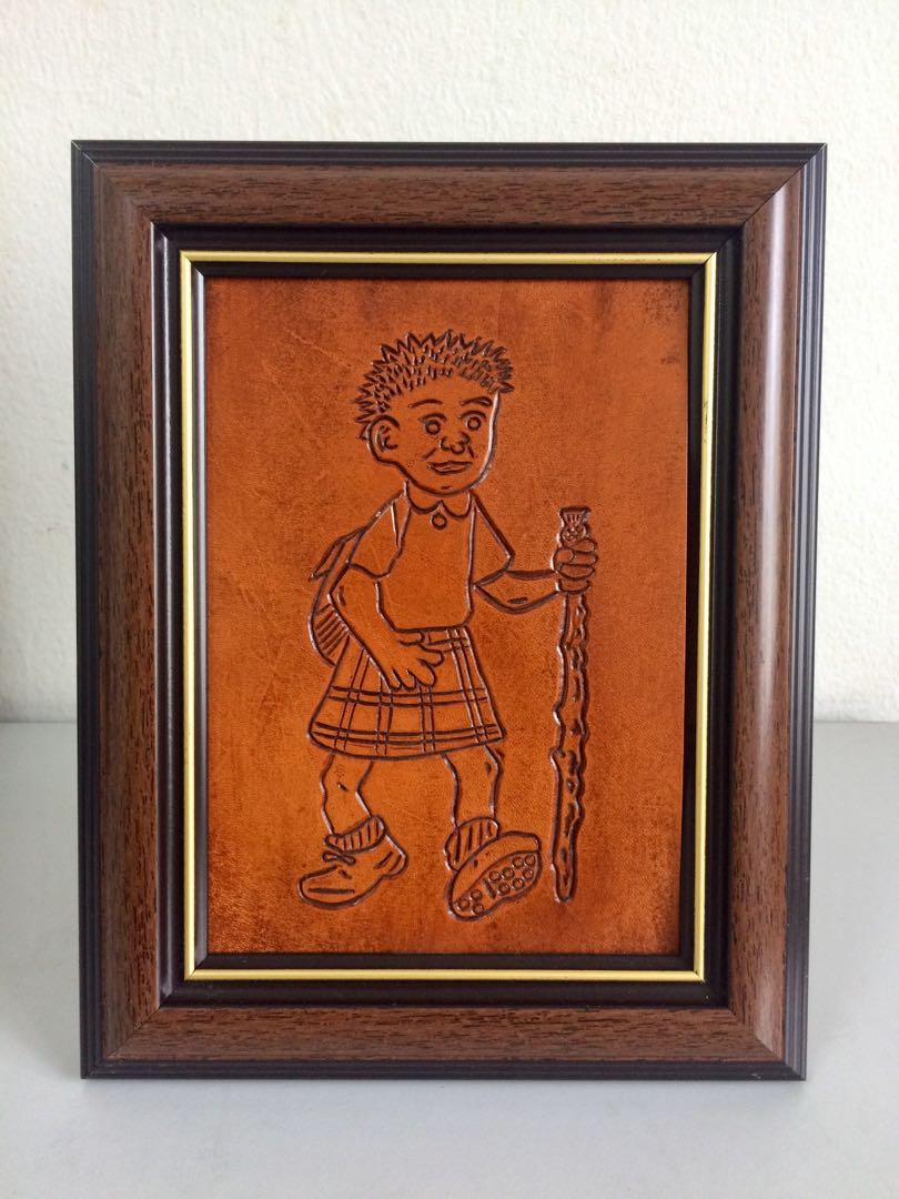 Vintage Leather Tooling Art Framed UK, Furniture & Home Living, Home ...