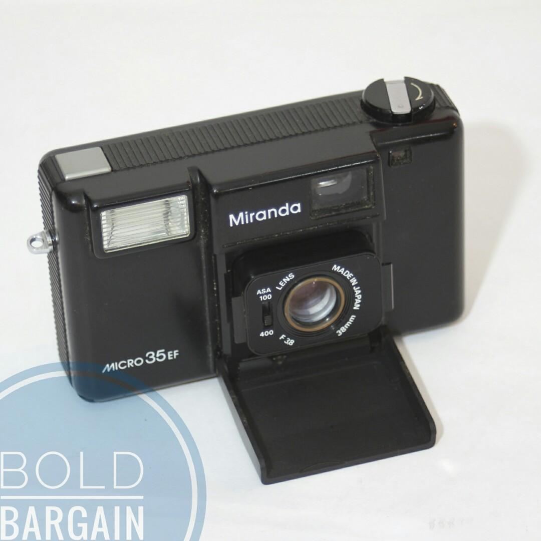 Vintage Miranda MICRO 35 EF 35mm Film Camera with Flash Made in Japan ...