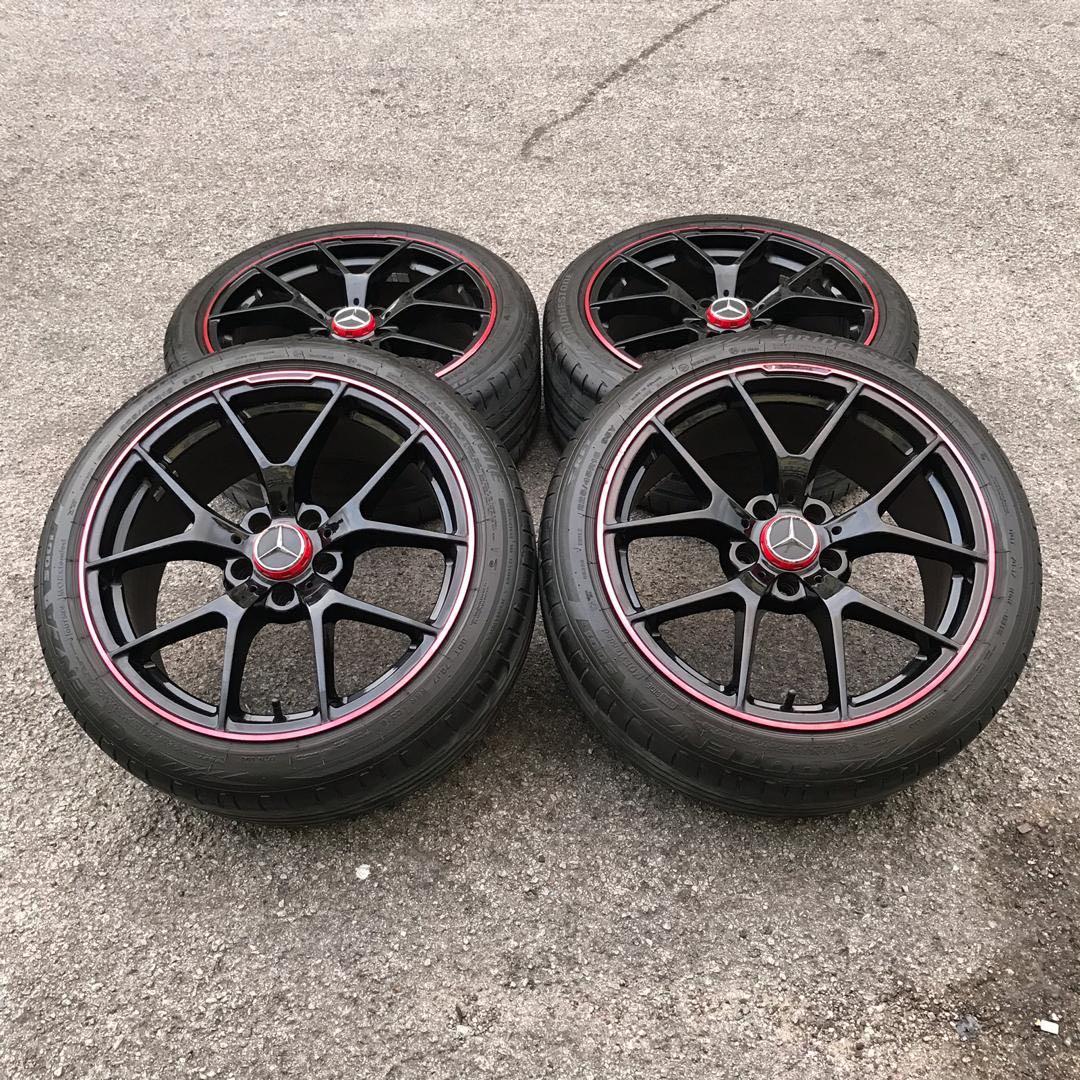 AMG sports 18 inch sports rim mercedes benz c200 tyre 70%, Auto ...