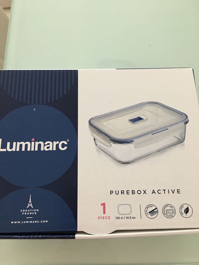Brand New Luminarc lunch box, Furniture & Home Living, Kitchenware ...
