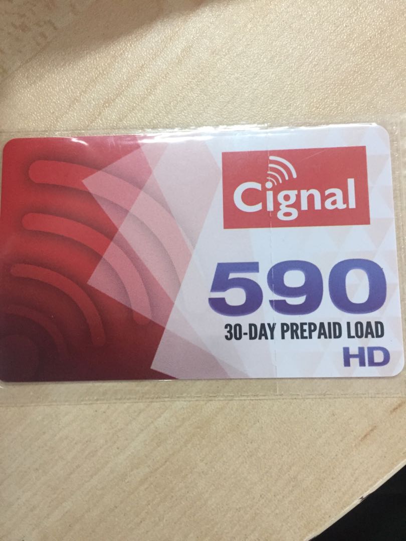 Cignal 30 day prepaid load on Carousell