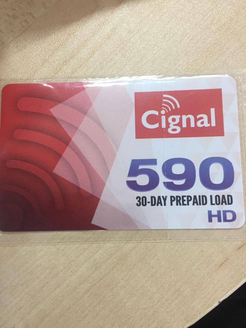 Cignal 30 day prepaid load on Carousell