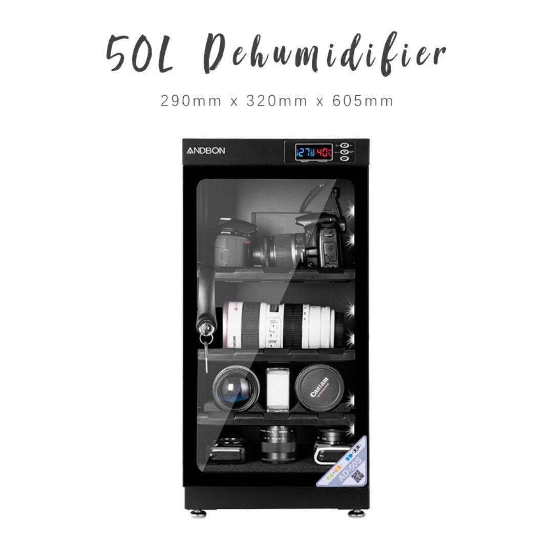 Dehumidifier / Dry Cabinet / Dry Box for camera (50L) with LED and ...