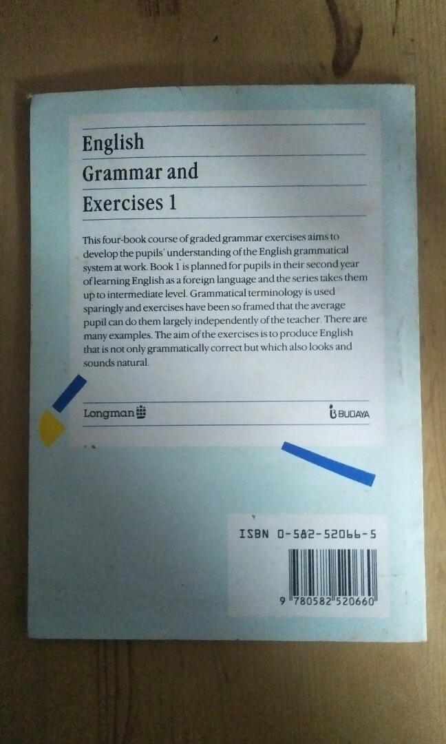 English grammar and exercises 1, Buku & Alat Tulis, Buku di Carousell