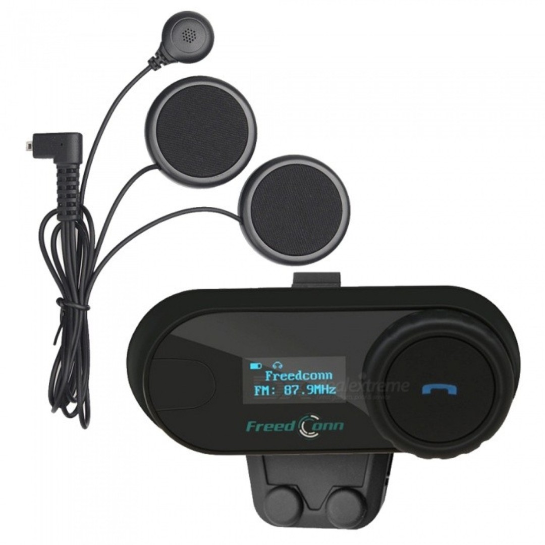 FreedConn TCOM-SC Motorcycle Helmet Bluetooth Headset Intercom for ...