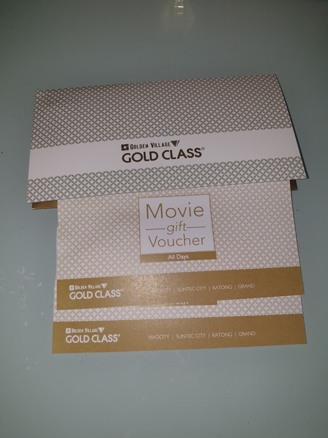 2 X GV Gold Class tix + $40 F&B Vouchers, Tickets & Vouchers, Vouchers ...