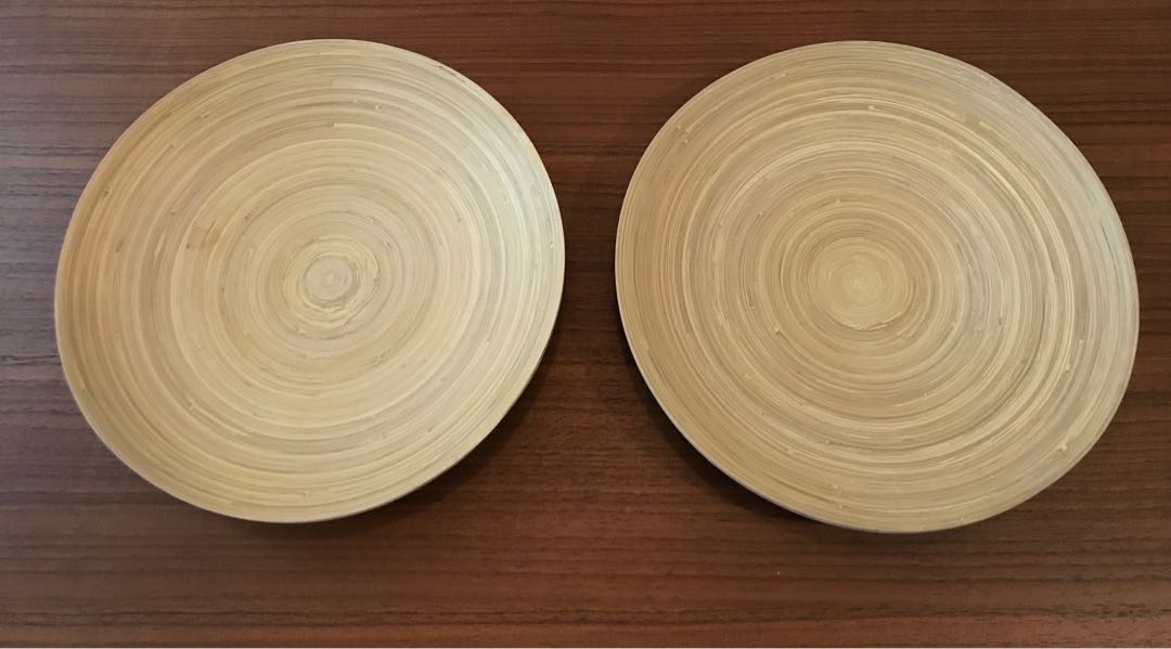 IKEA HULTET Bamboo plate Set of 2, Furniture & Home Living, Furniture ...