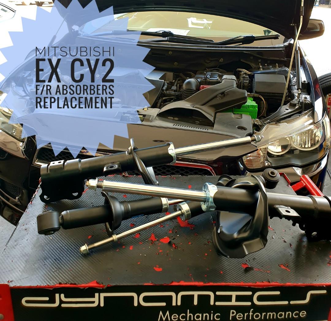 Mitsubishi EX (CY2)/Lancer(CS3): Front/Rear Absorbers Replacement, Car ...