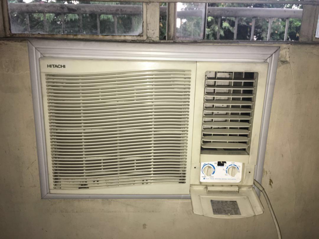 RUSH Sale: HITACHI Window type Aircon 2-horsepower Model RA-20MA, TV ...