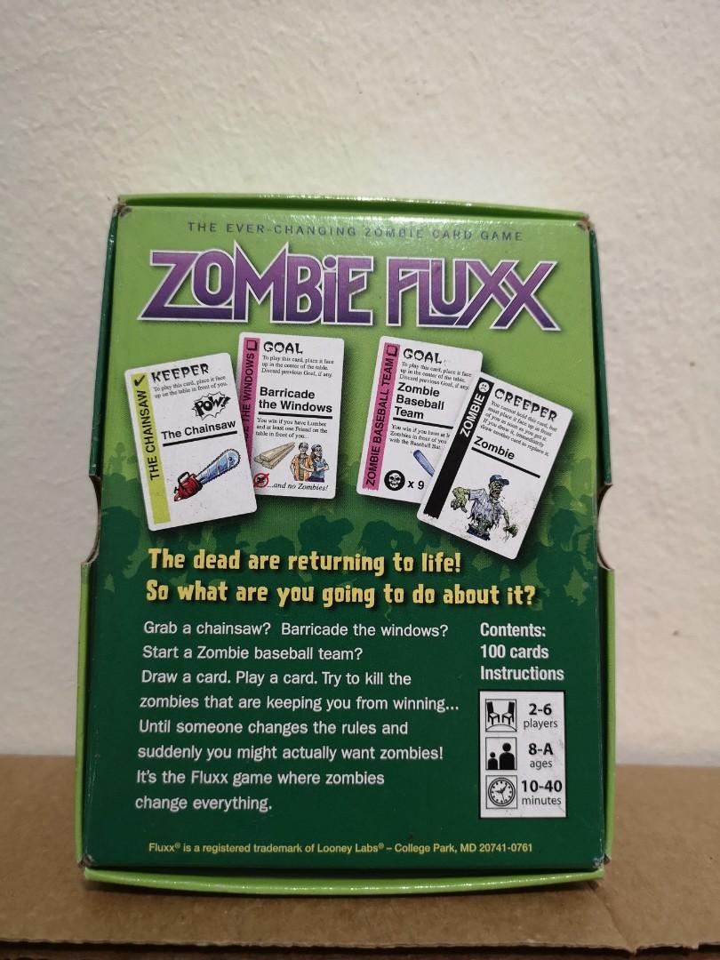 ZOMBIE FLUXX, Hobbies & Toys, Toys & Games on Carousell