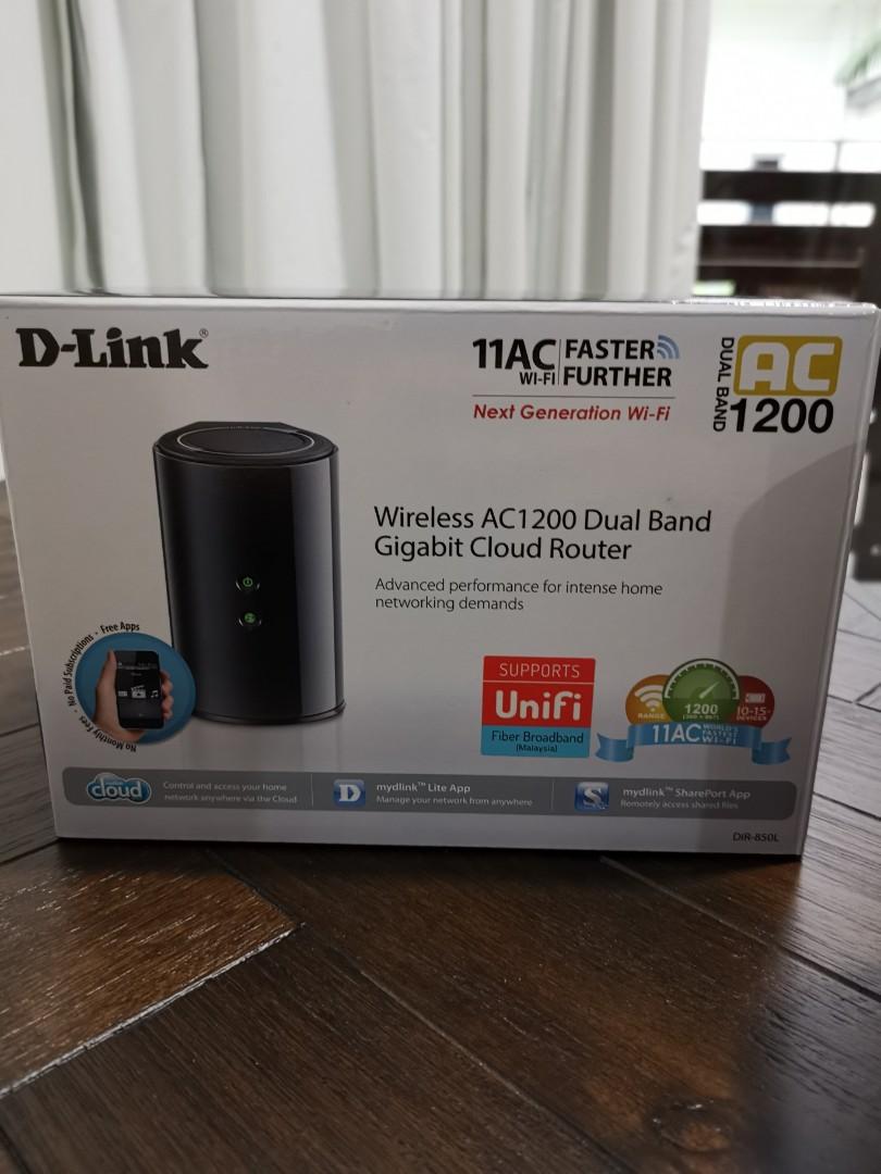 D-Link AC 1200 Dual Band Gigabit Cloud Router, Computers & Tech, Parts ...