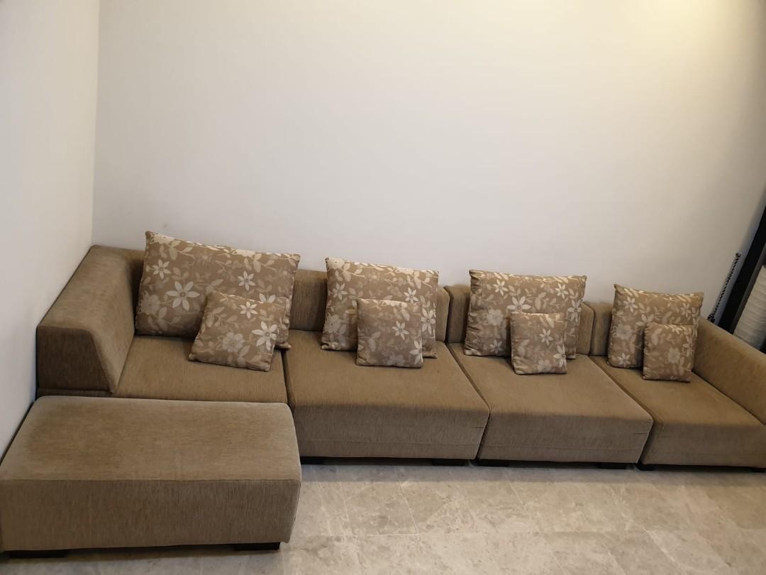 Giant L Shaped Sofa for Sale, Furniture & Home Living, Furniture, Sofas ...