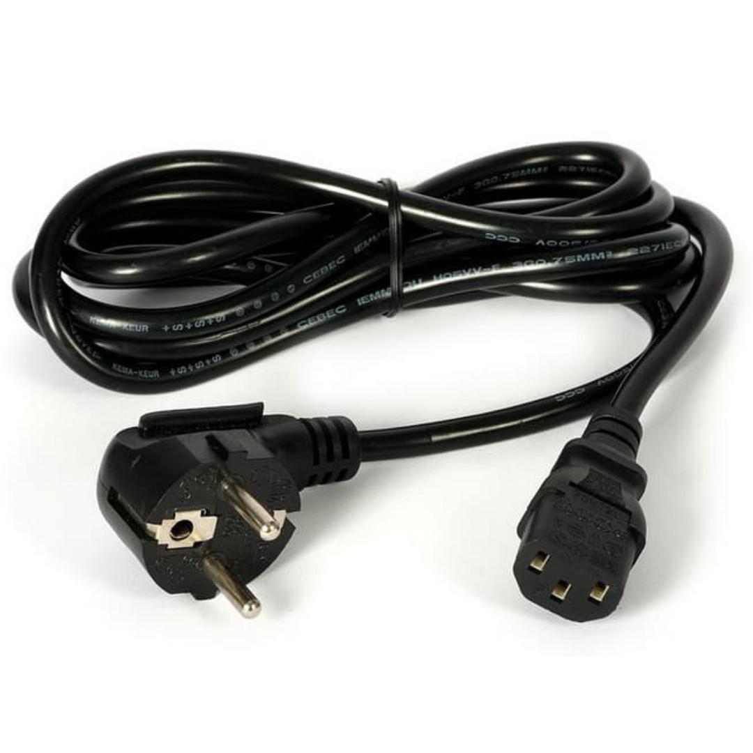 Kabel Power Adaptor Komputer CPU Power Supply PC 3 Lubang 1 Meter ...