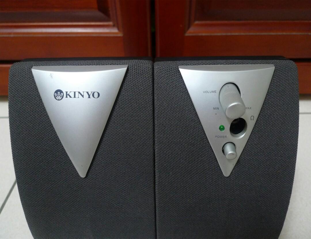 KINYO立體擴大音箱2入 全音域防磁 PS-285B 立體音箱喇叭 多媒體喇叭 耳機 手機 平板 電腦 筆電 MP3, 耳機及錄音音訊設備, Soundbar、揚聲器、藍牙喇叭、耳擴在旋轉拍賣