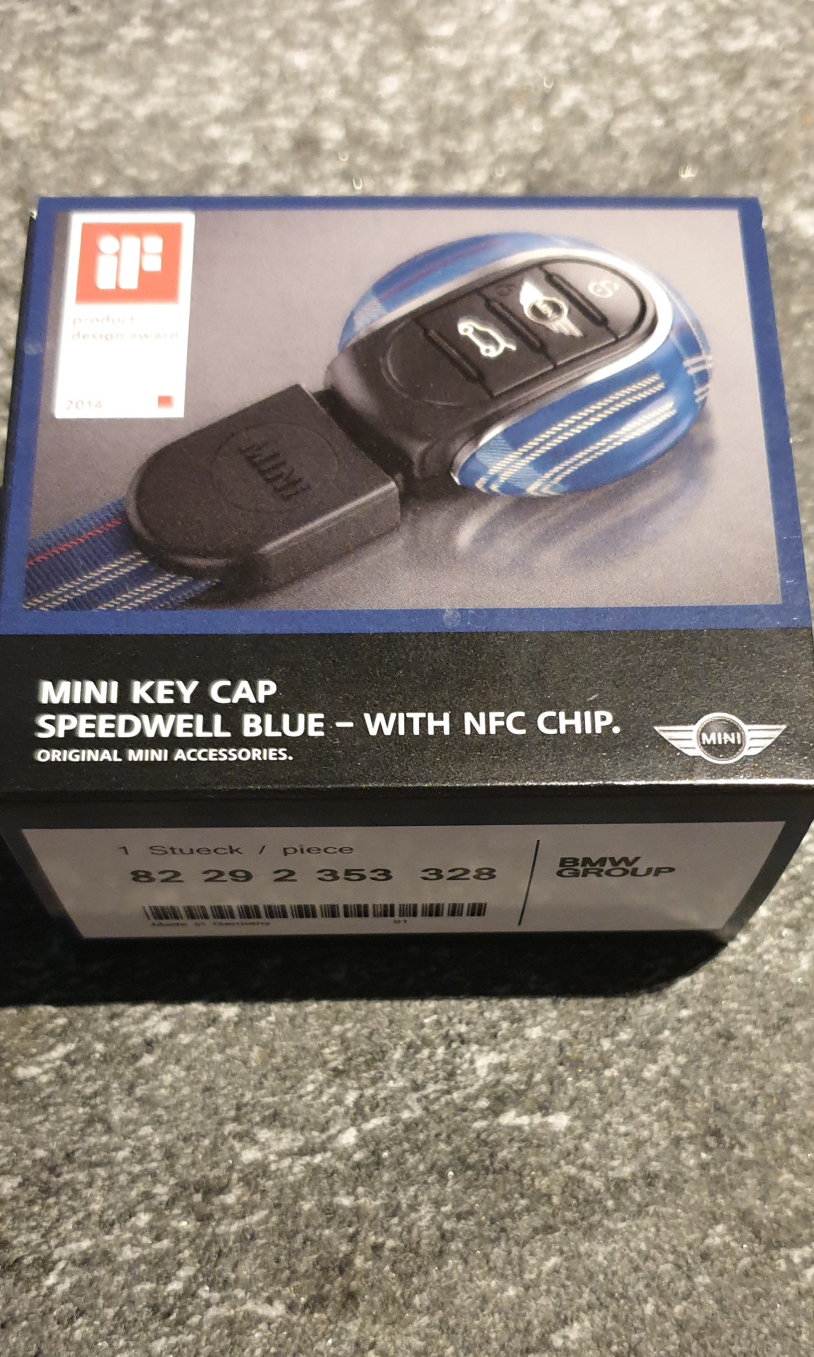 Mini cooper key cap and lanyard in speedwell blue design, Car ...
