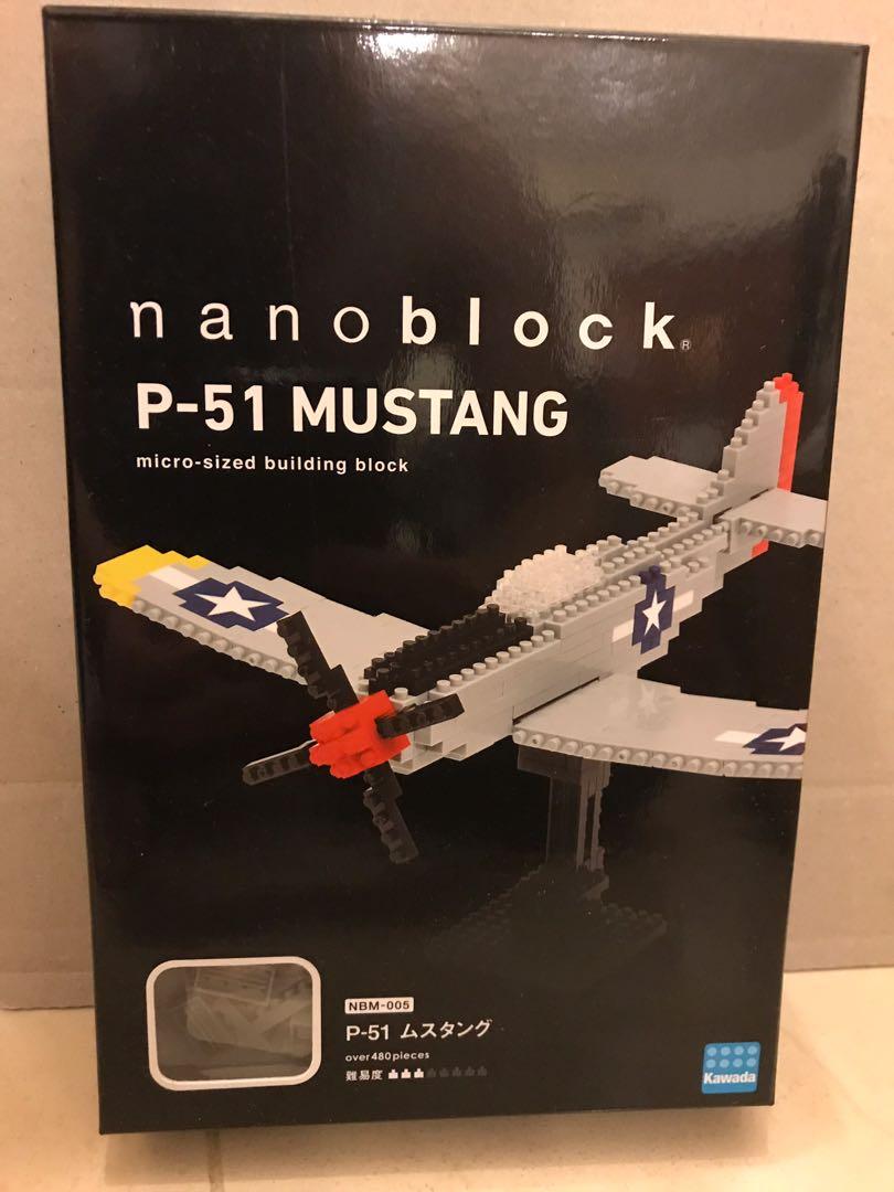 Nanoblock P-51 Mustang NBM_005, 興趣及遊戲, 玩具 & 遊戲類 - Carousell