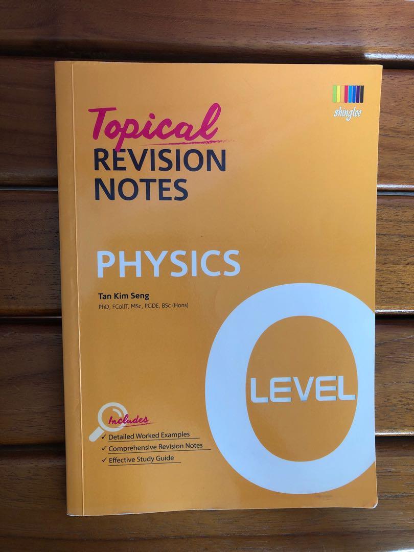O Level Topical Revision Notes Physics SHINGLEE, Hobbies & Toys, Books ...
