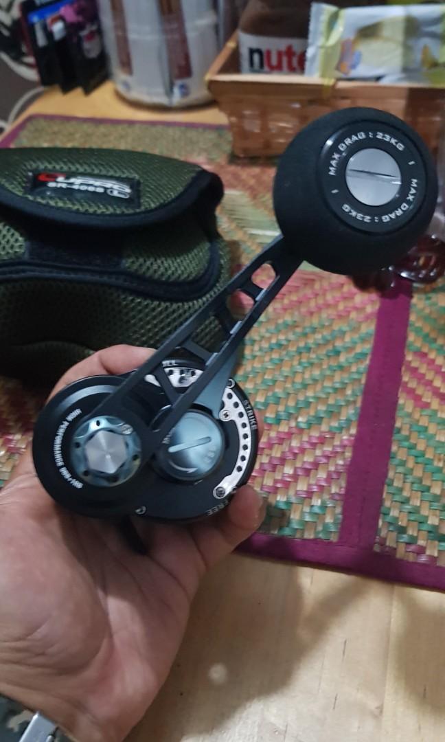 Overhead jigging reel size 30 left hand, Sports, Sports & Games Equipment on Carousell