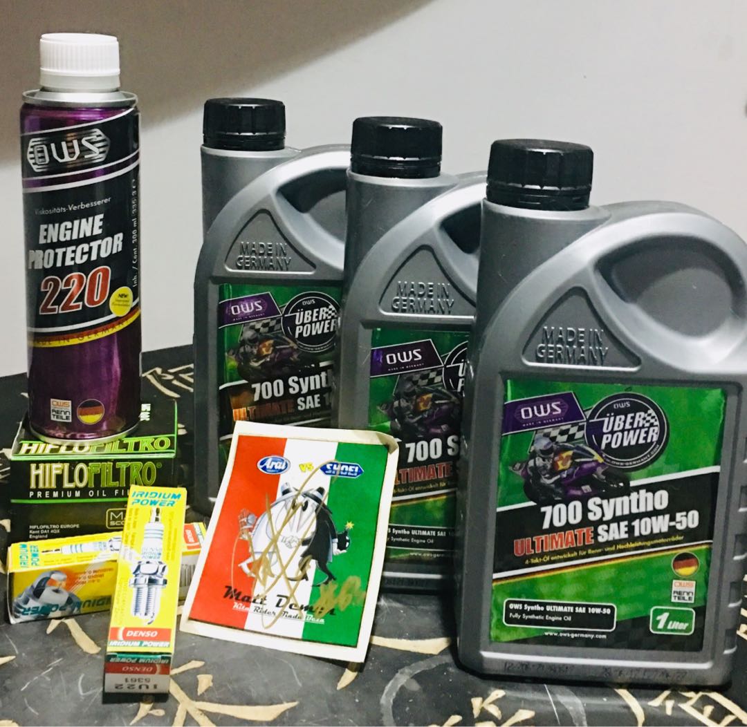 OWS 700 Syntho Ultimate SAE 10W-50 Engine Oil for Yamaha Tmax 530cc ...