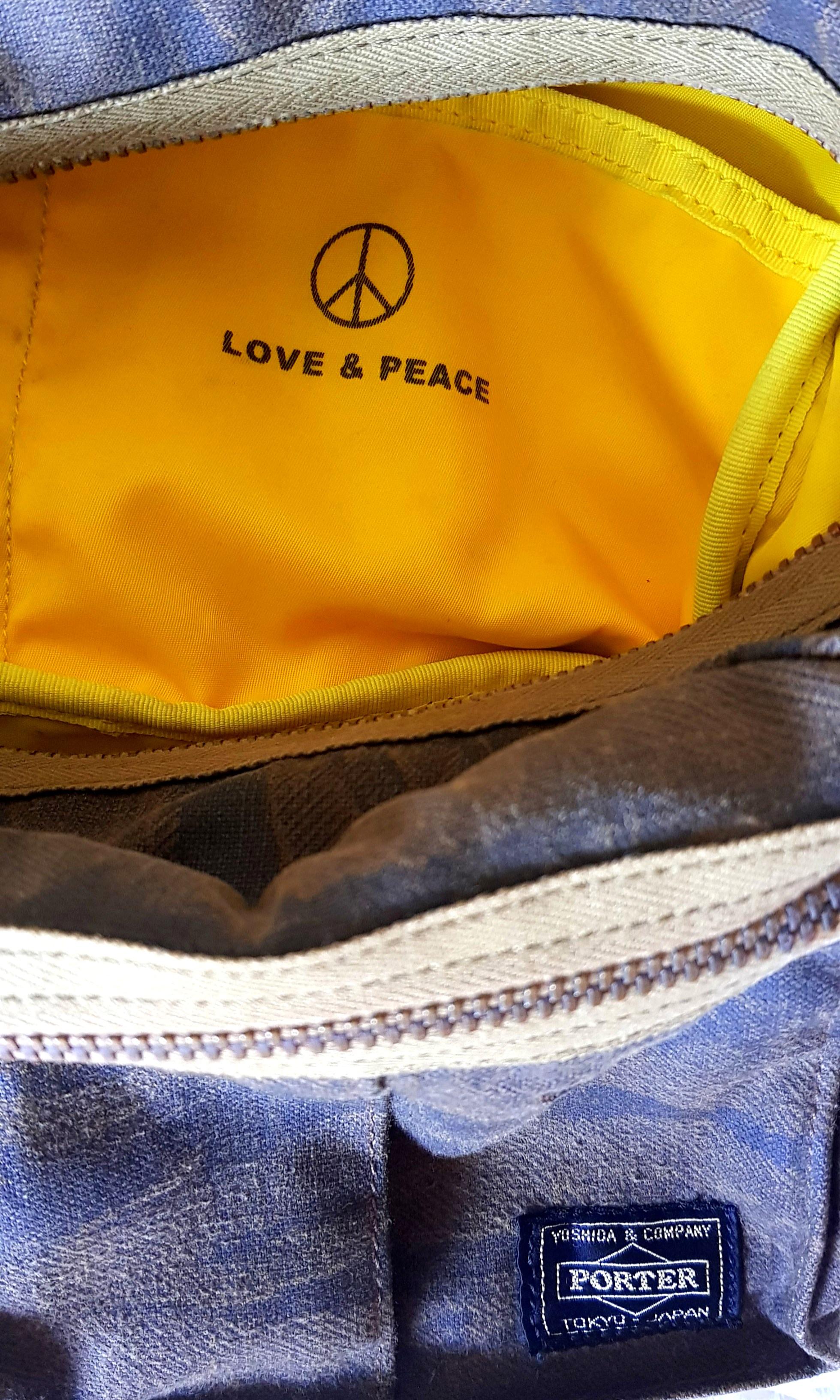 Porter Japan Love & Peace Limited Collection 2 way Crossbody Sling bag ...