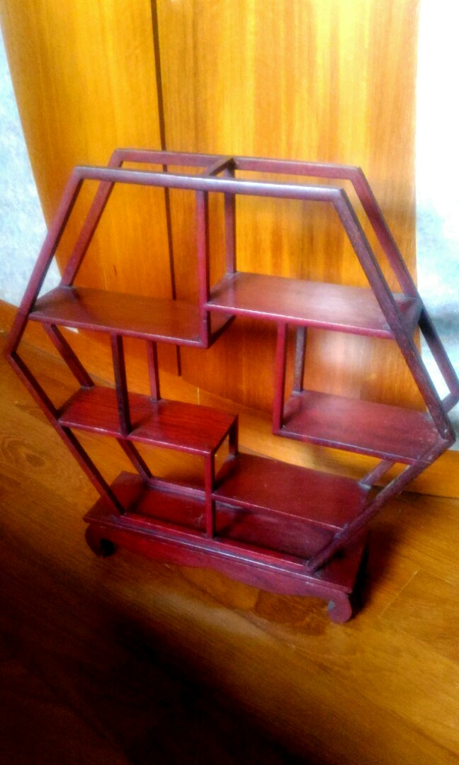 Rosewood Display, Furniture & Home Living, Furniture, Shelves, Cabinets ...