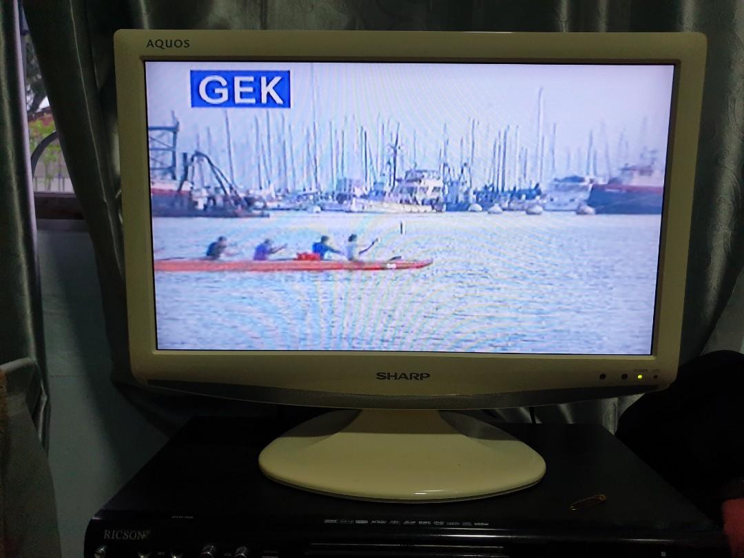Sharp aquos TV monitor high performance 19 inch LC-19A 35M WH, TV ...