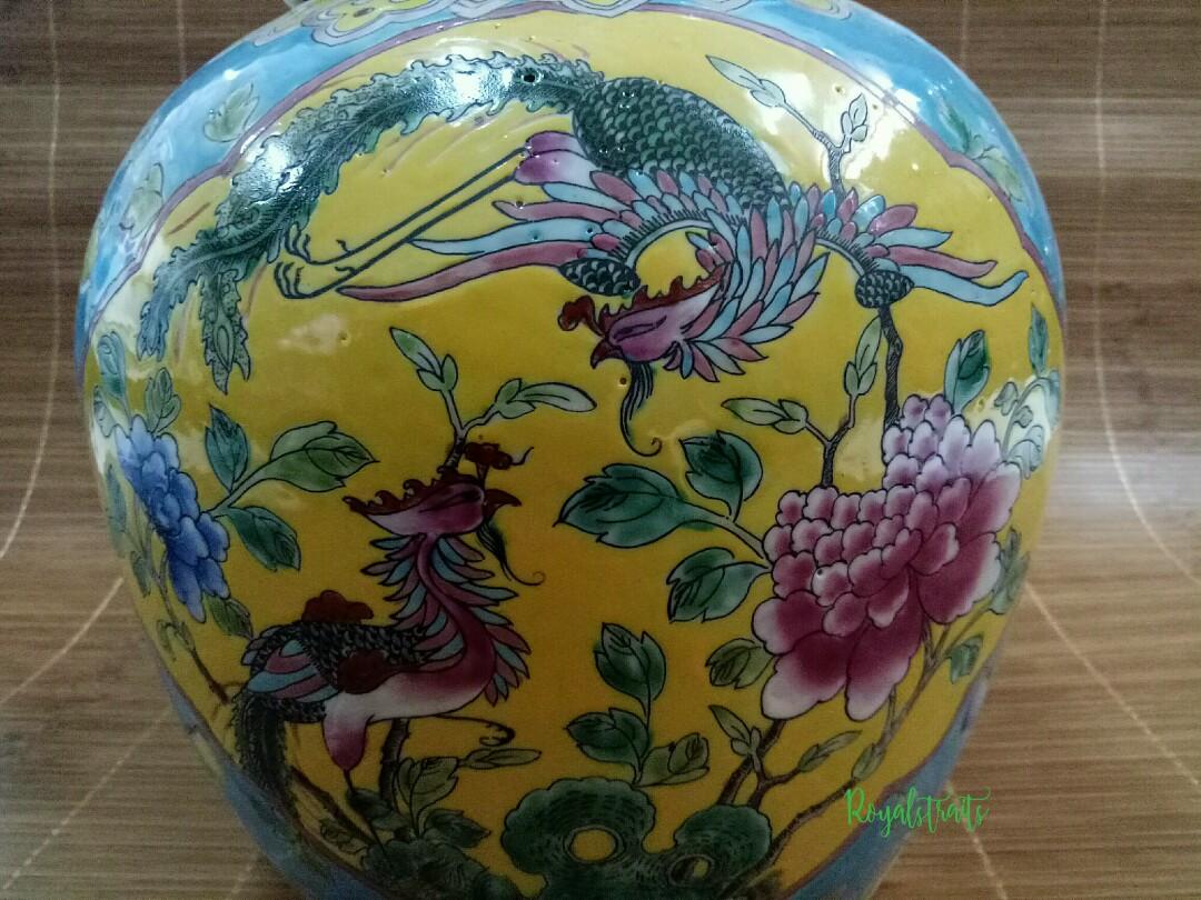 Sky Blue Ginger Jar, Furniture & Home Living, Kitchenware & Tableware ...