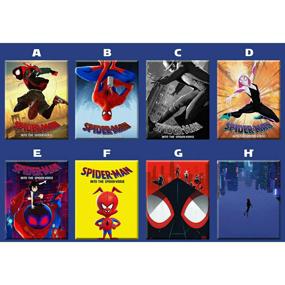 Spiderman Spider Verse Movie Poster Ref Magnet Collectible, Hobbies ...